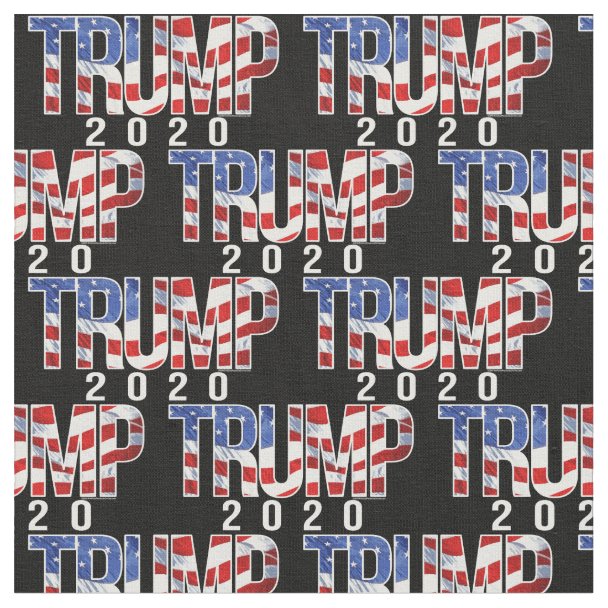 Classic Trump 2020 Pattern Fabric | Zazzle