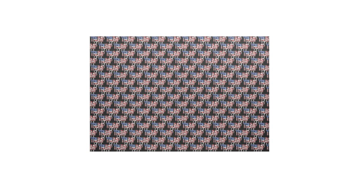 Bold Trump 2020 Pattern Fabric | Zazzle
