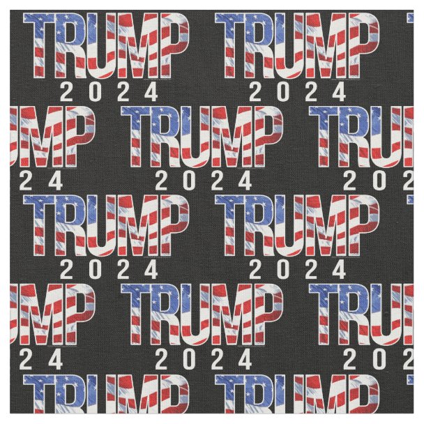 TRUMP 2020 PENCE 2024 FABRIC | Zazzle