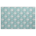 Aqua Turquoise Retro Bold Mod Stripes Pattern Fabric | Zazzle