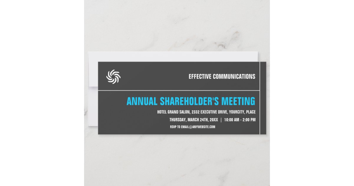 Bold Typographic Corporate Event Invitation | Zazzle
