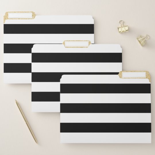 Bold White Stripe over Custom Color Faux Glitter File Folder | Zazzle.com