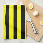 Bold Yellow and Black Bumble Bee Striped Pattern Towel | Zazzle