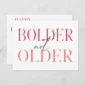 Bolder Not Older Funny Fifty Birthday Card | Zazzle
