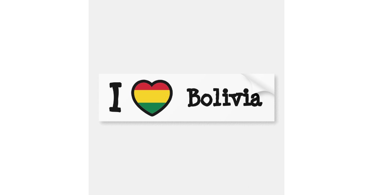 Bolivia Flag Bumper Sticker | Zazzle