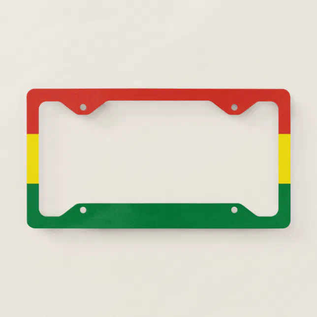 Bolivia Flag License Plate Frame | Zazzle
