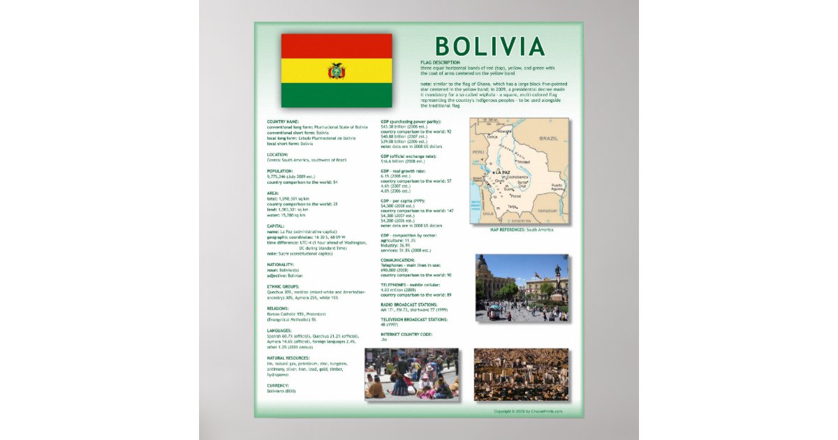 Bolivia Poster | Zazzle