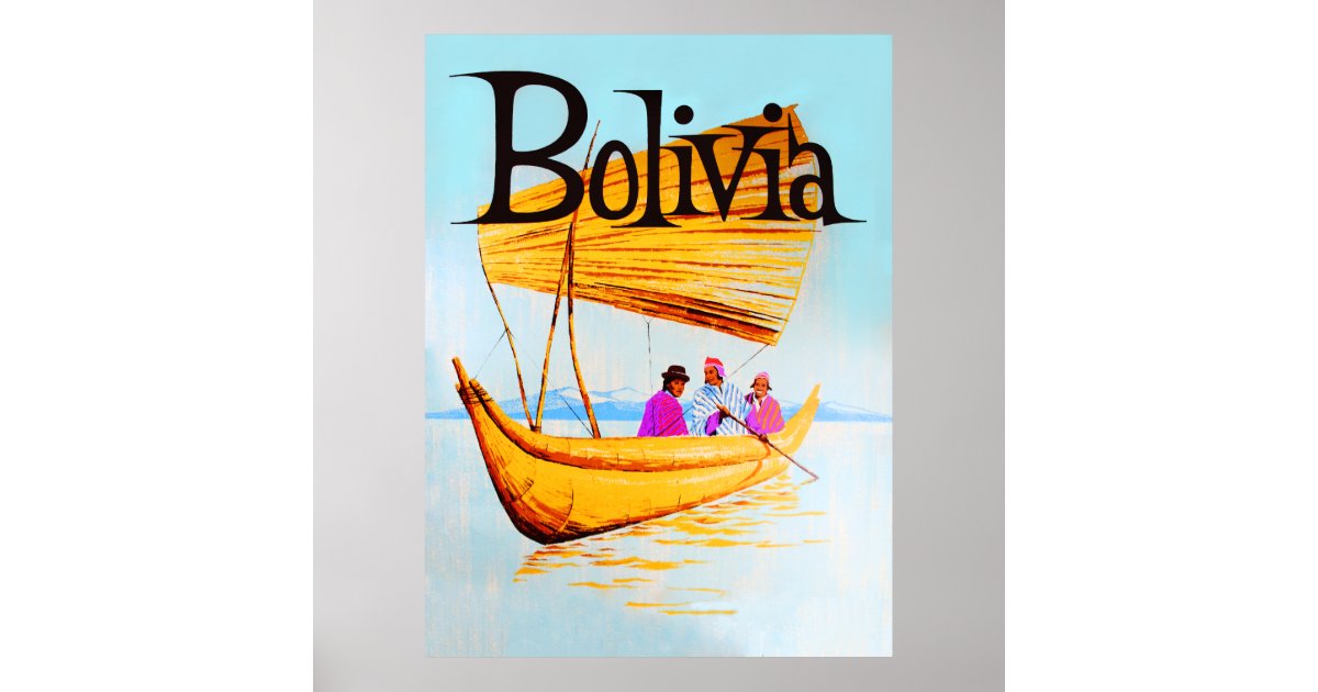 Bolivia travel poster | Zazzle