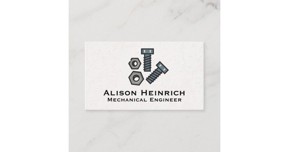 Bolts and Nuts Business Card | Zazzle