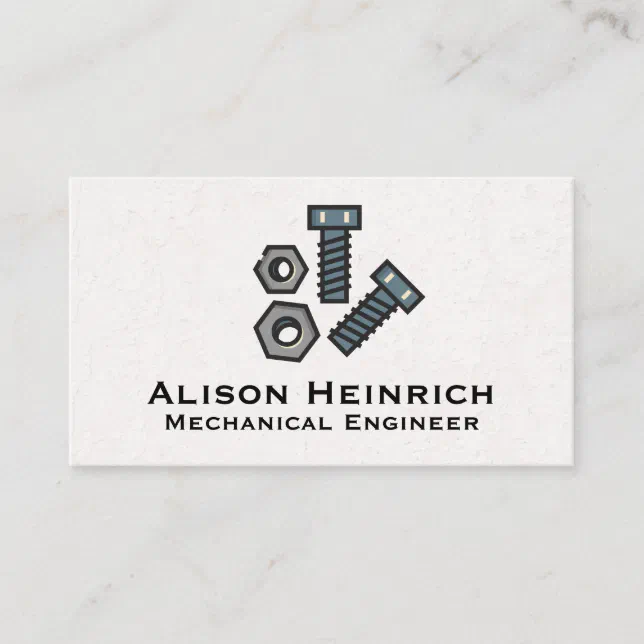Bolts and Nuts Business Card | Zazzle