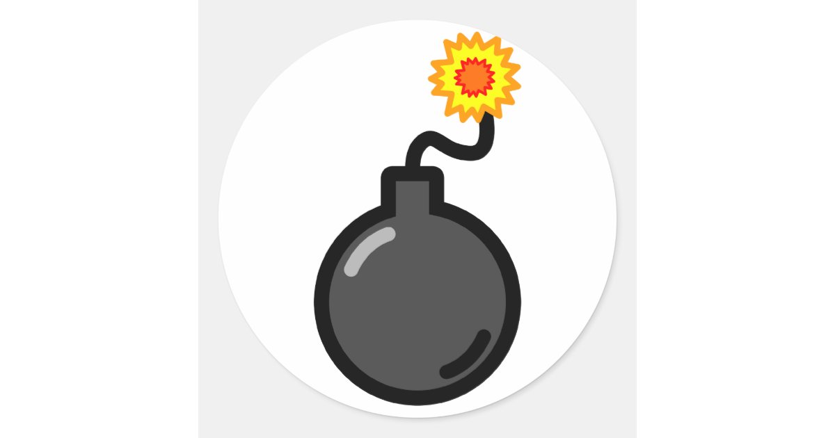 Bomb! Classic Round Sticker | Zazzle