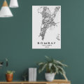 Bombay/Mumbai Map poster | Maharashtra| India | Zazzle