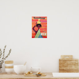 Bombay Vintage Travel Poster | Zazzle