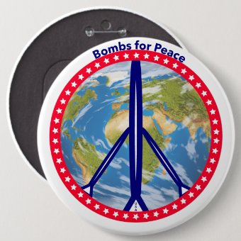 Bombs for Peace Button | Zazzle