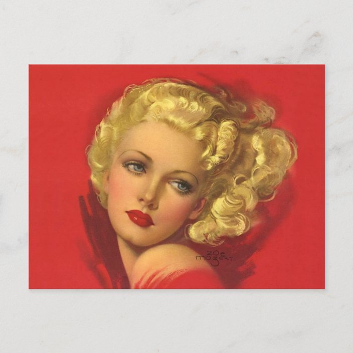 BOMBSHELL BAD GIRLS Retro Pin-Ups Postcard | Zazzle.com