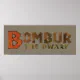 Bombur Name Poster | Zazzle
