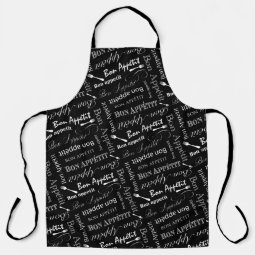 Bon Appetit French Chef Funny Foodie Apron | Zazzle