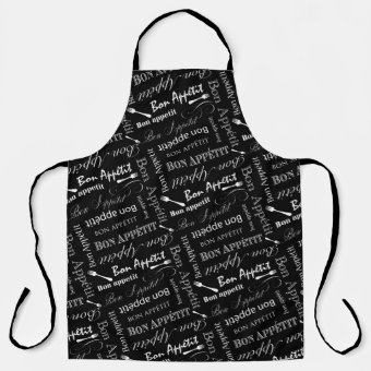 Bon Appetit French Chef Funny Foodie Apron | Zazzle