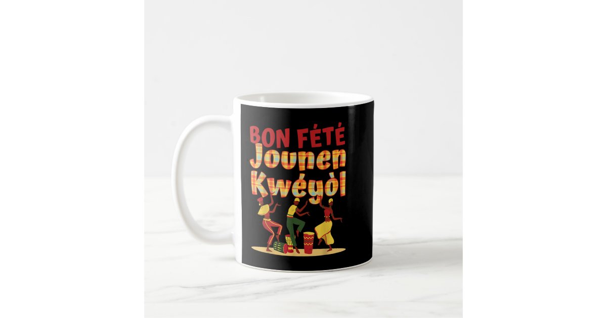 Bon Fete Jounen Kweyol - Happy Creole Day Madras P Coffee Mug | Zazzle