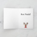 Bon Nadal, Catalan Christmas Lights Reindeer Holiday Card | Zazzle