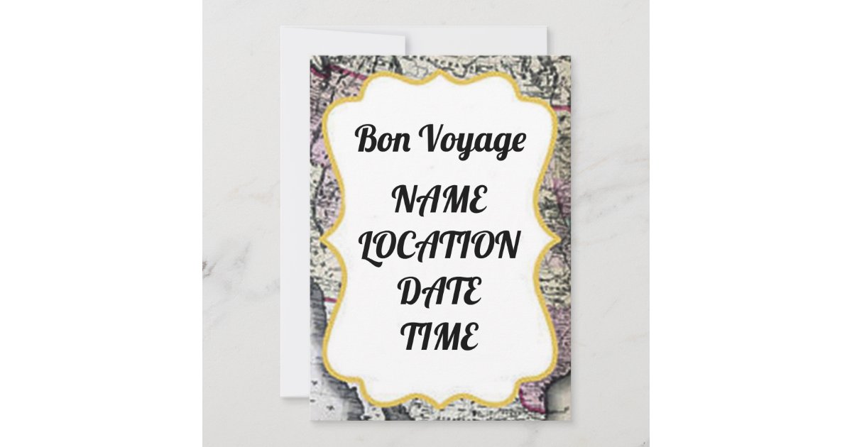***BON VOYAGE*** PARTY INVITATION | Zazzle