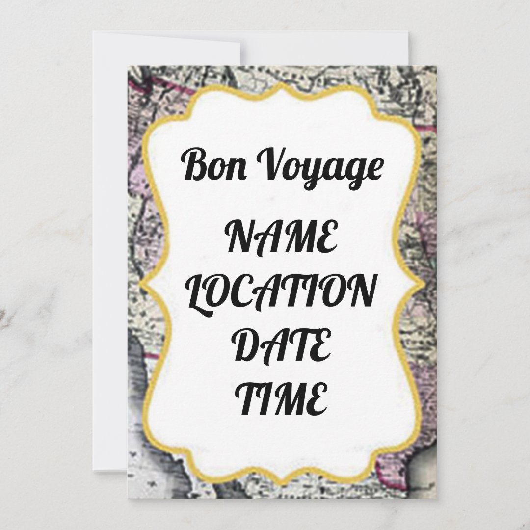 ***BON VOYAGE*** PARTY INVITATION | Zazzle