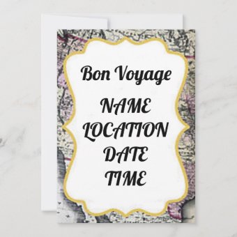 ***BON VOYAGE*** PARTY INVITATION | Zazzle