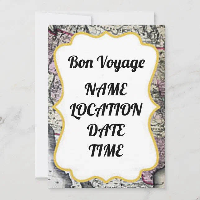 ***BON VOYAGE*** PARTY INVITATION | Zazzle