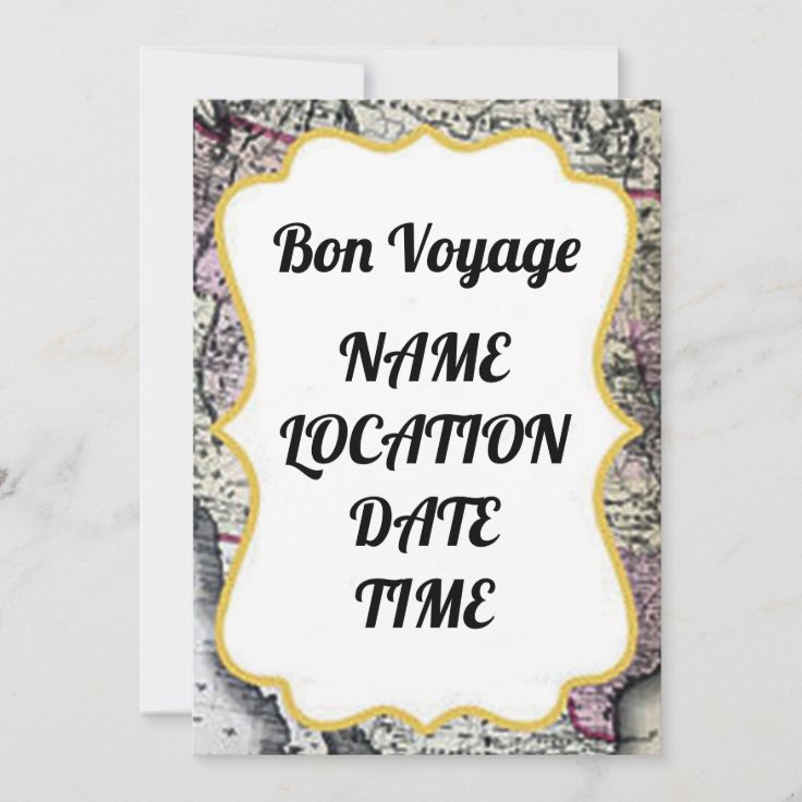 ***BON VOYAGE*** PARTY INVITATION | Zazzle