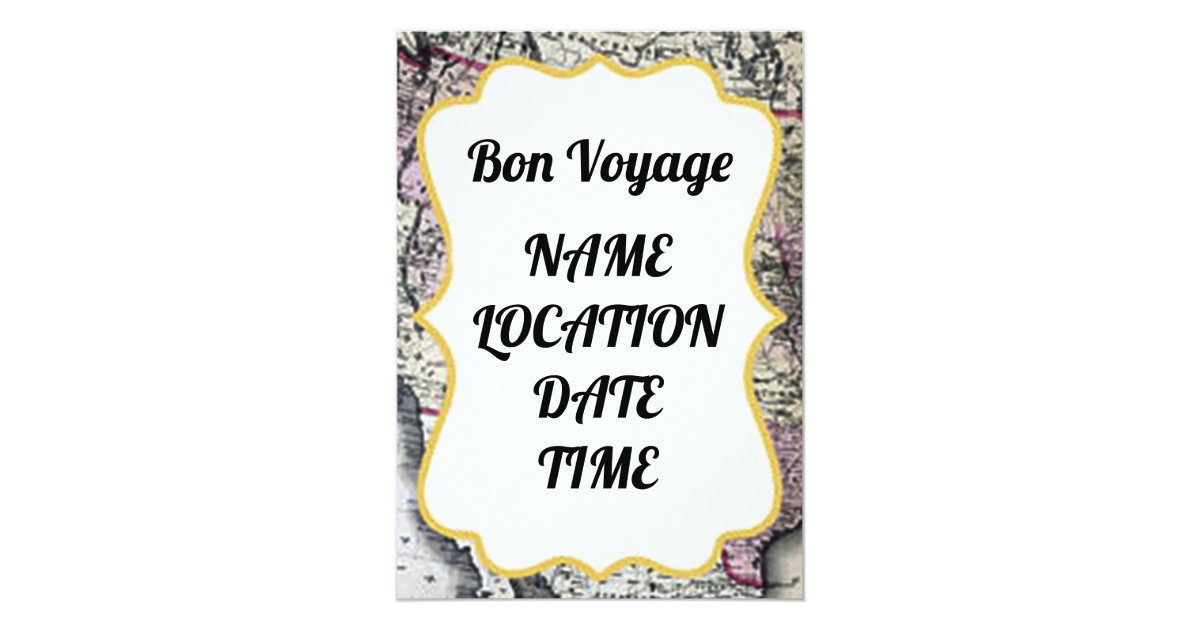 ***BON VOYAGE*** PARTY INVITATION | Zazzle.com
