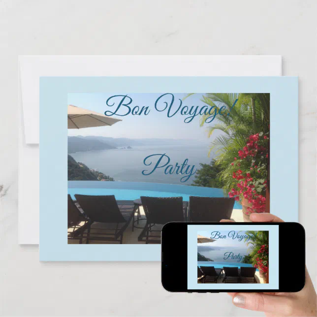 Bon Voyage party Invitation | Zazzle