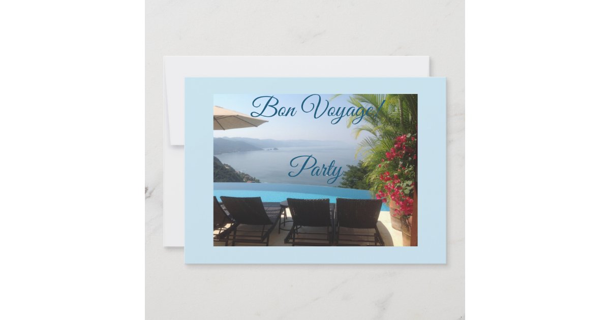 Bon Voyage party Invitation | Zazzle