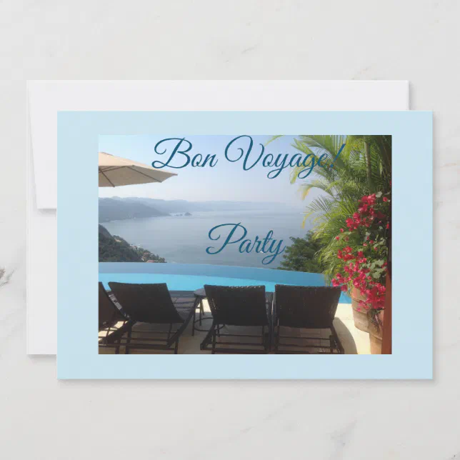 Bon Voyage party Invitation | Zazzle