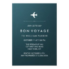 Bon Voyage Blue Destination Wedding Invitation | Zazzle.com
