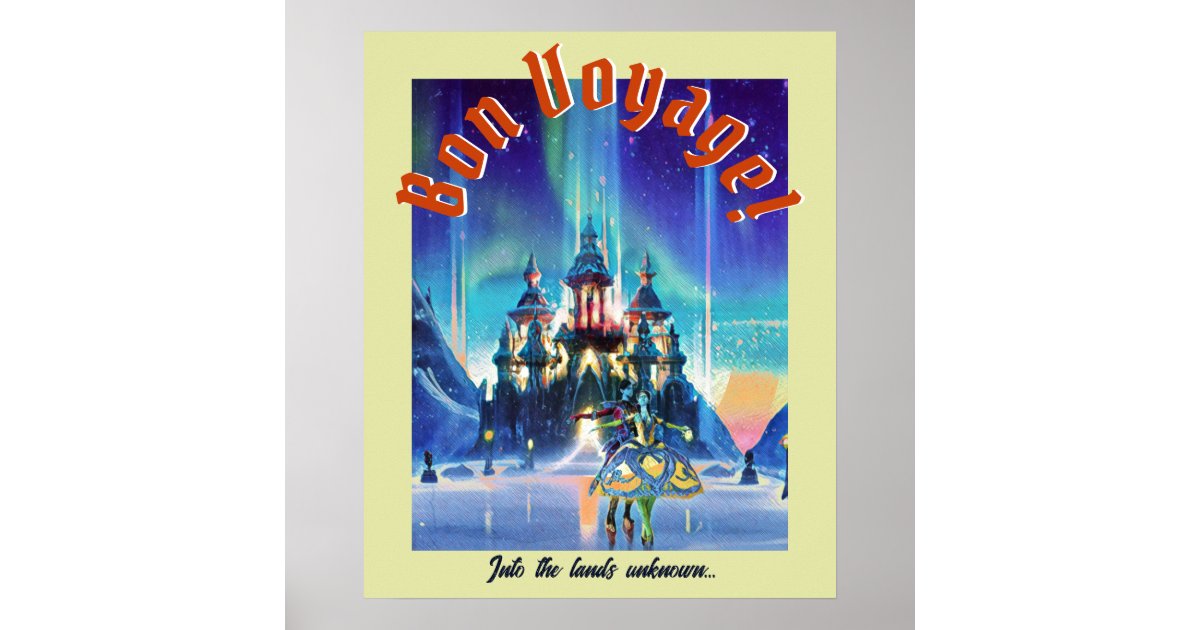 Bon Voyage Winter Ball Poster | Zazzle