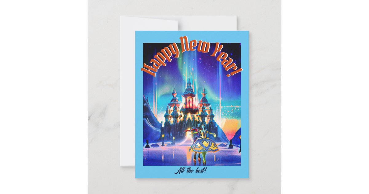 Bon Voyage Winter Ball Poster Holiday Card | Zazzle