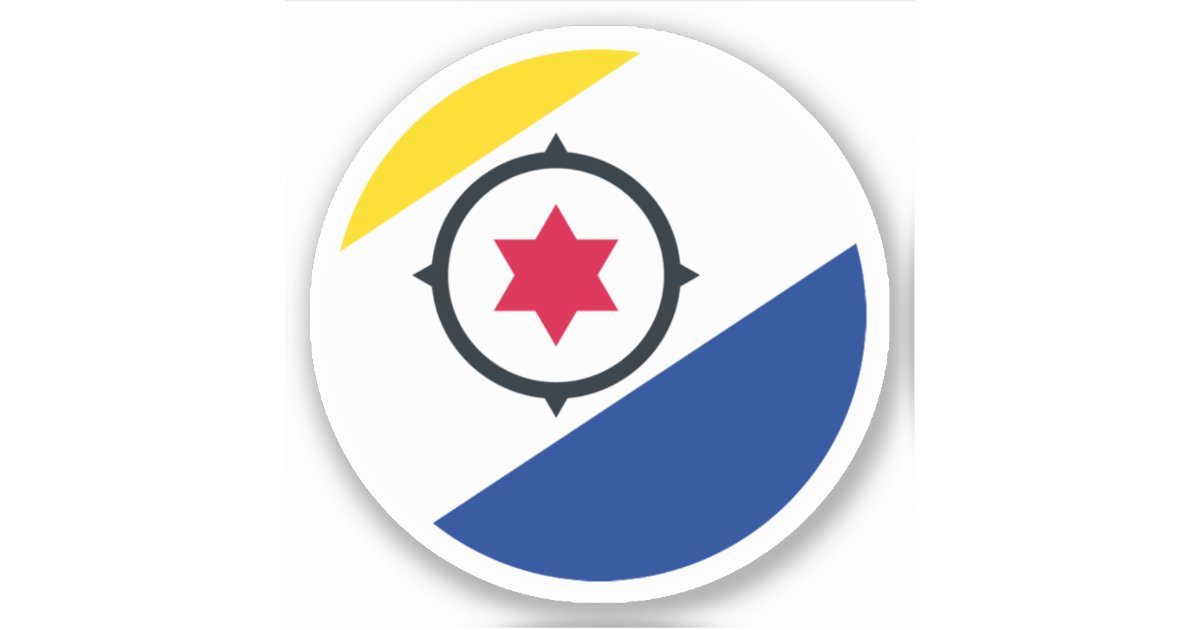 Bonaire Flag Round Sticker | Zazzle