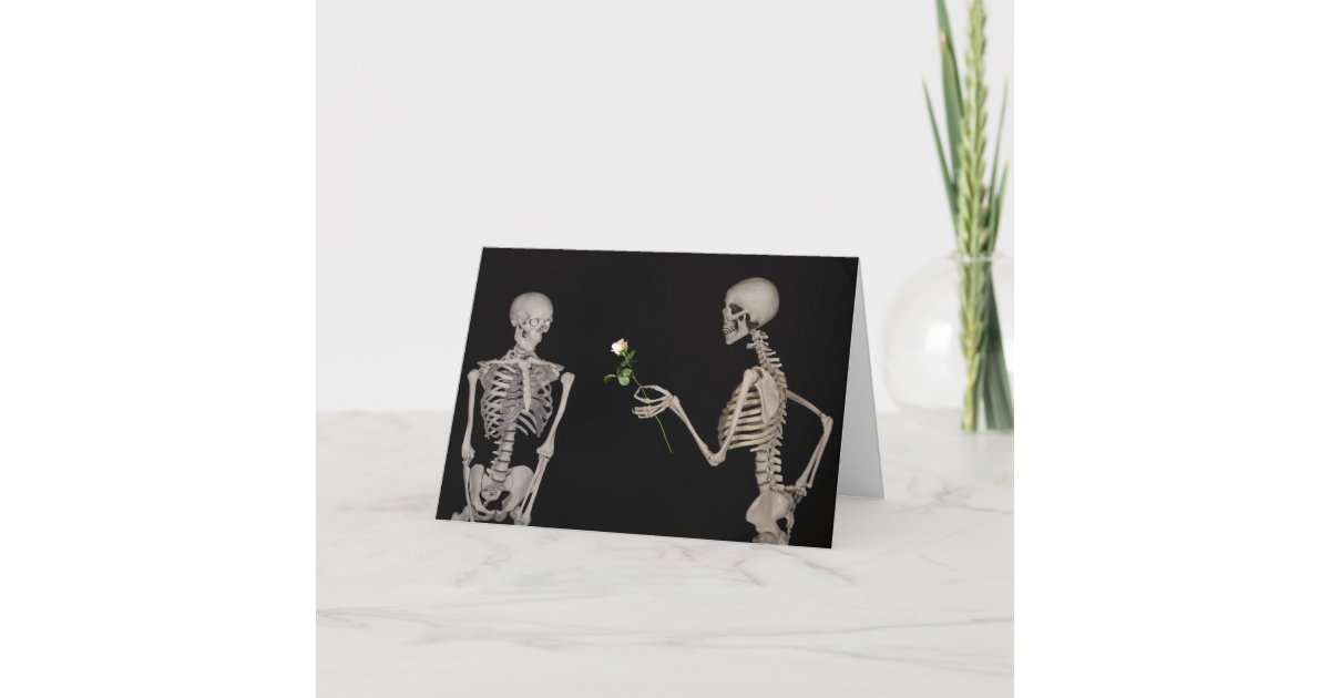 bone deep love romantic valentine card | Zazzle