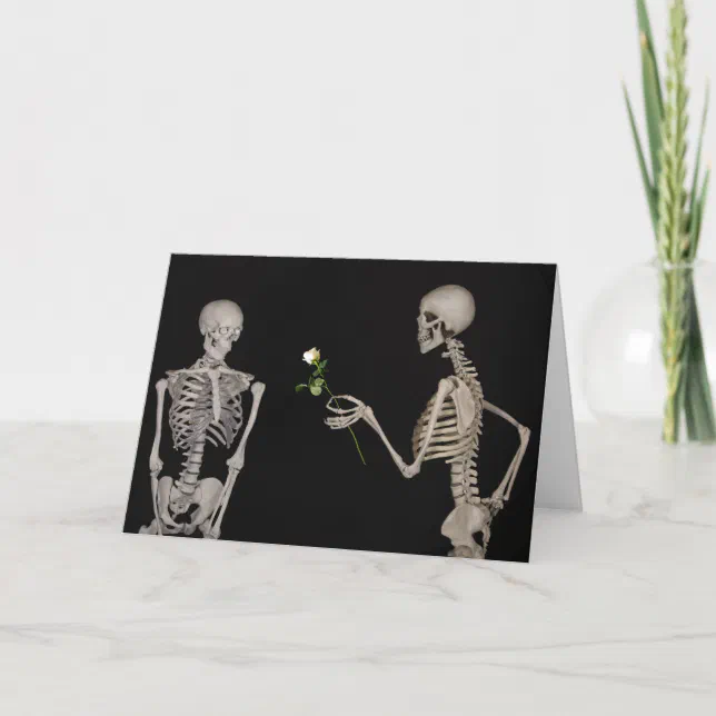 bone deep love romantic valentine card | Zazzle