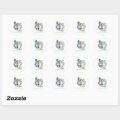 Bone Marrow Awareness Ribbon Support Gifts Classic Round Sticker | Zazzle