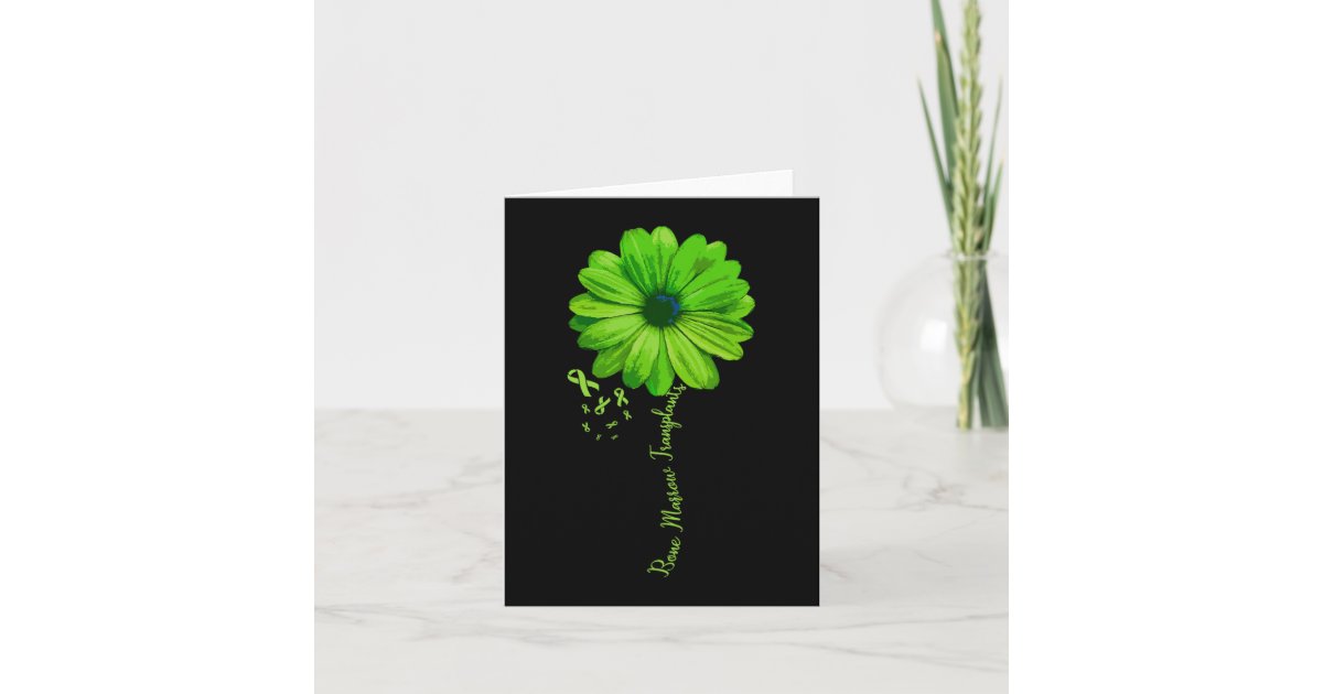 Bone Marrow Transplant Family Survivor Pretty Gif Card | Zazzle