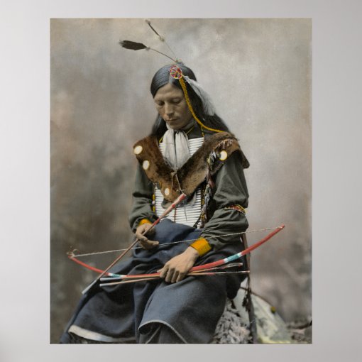 Bone Necklace, Council Chief 1899 Poster | Zazzle