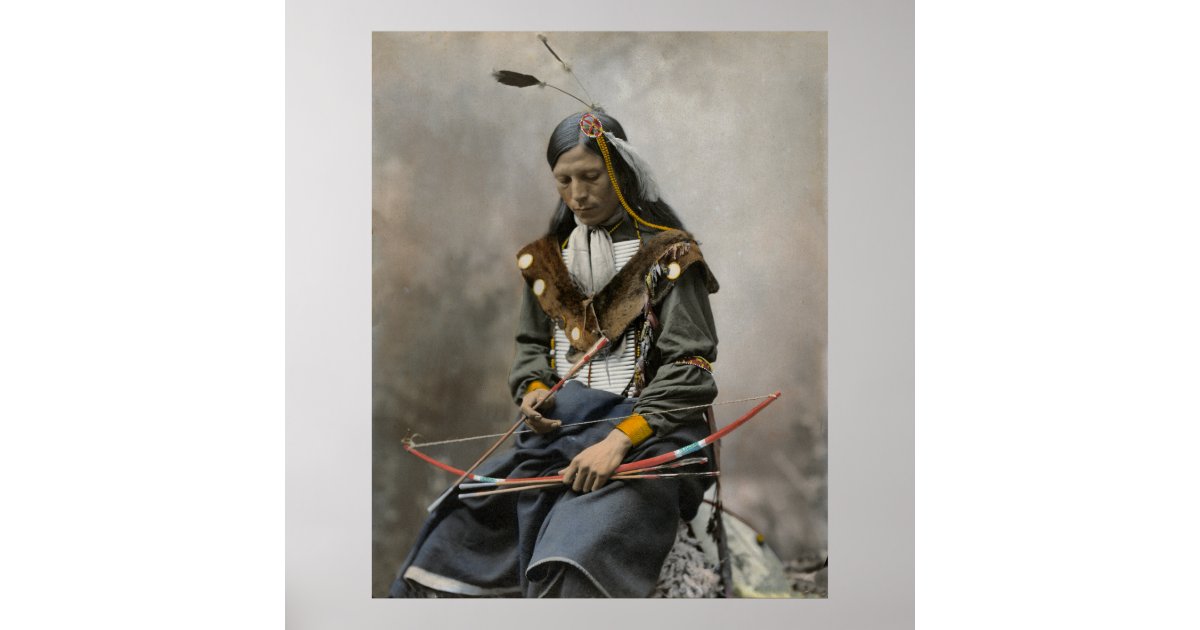 Bone Necklace, Council Chief 1899 Poster | Zazzle