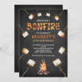 Bonfire Birthday Invitation | Zazzle