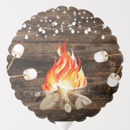 Bonfire Birthday Party Balloon | Zazzle