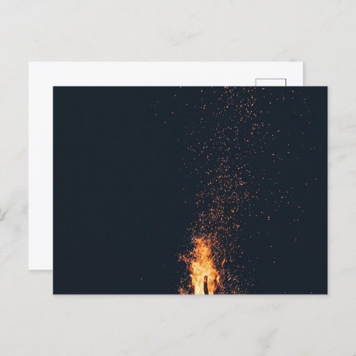 bonfire holiday postcard | Zazzle