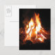 BonFire Party Bon Bonne Fire Invitation Postcard | Zazzle