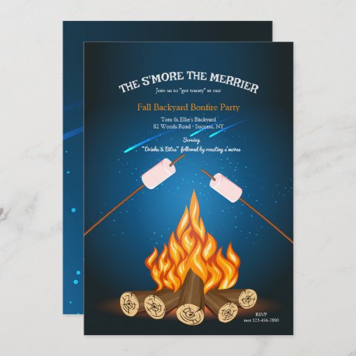 Bonfire Party Invitation | Zazzle