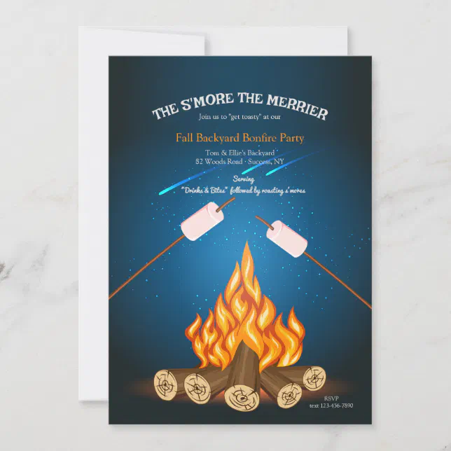Bonfire Party Invitation | Zazzle