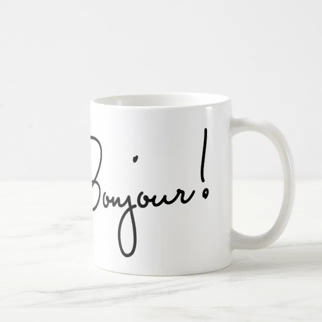 Bonjour Coffee Mug | Zazzle